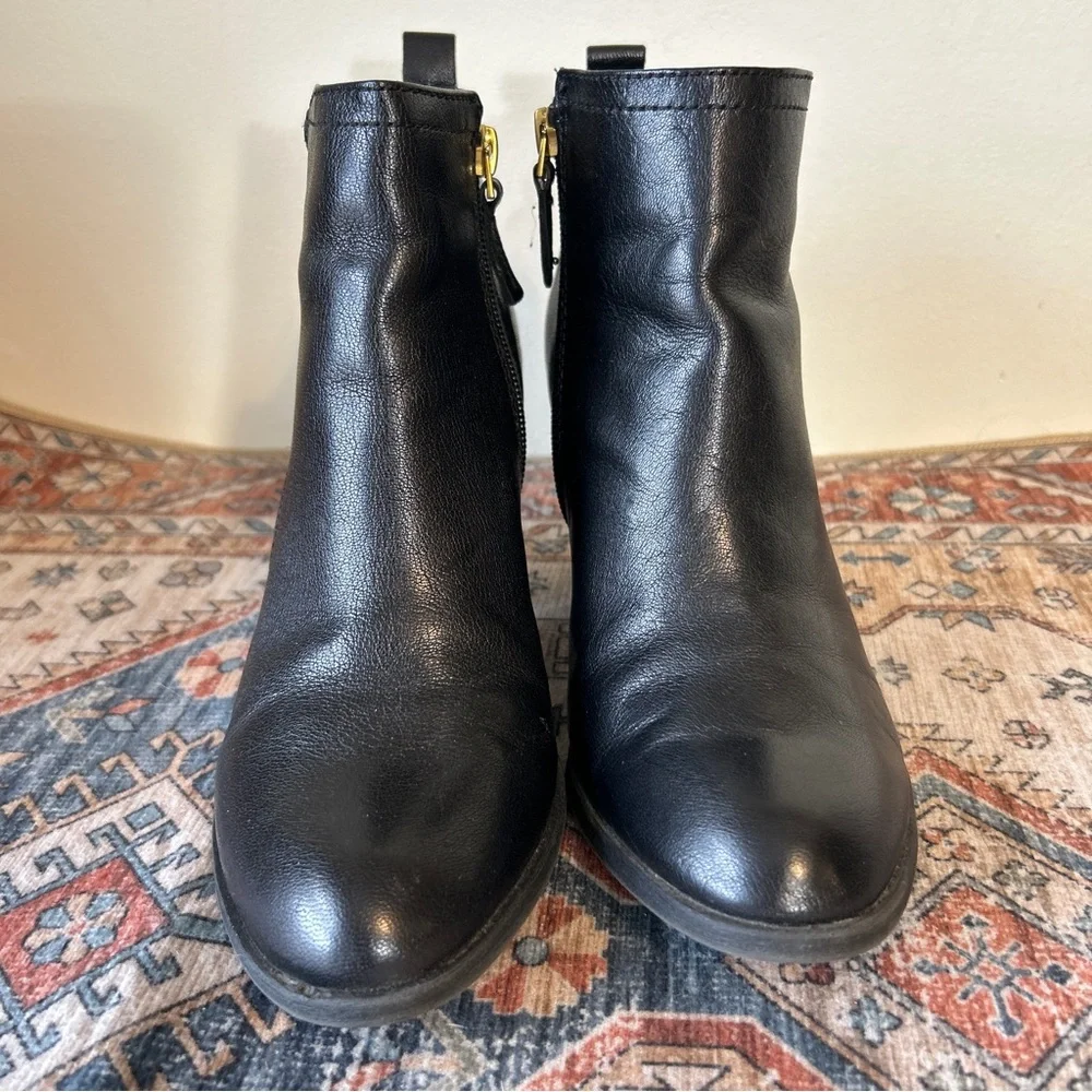 Franco Sarto | Shoes | Franco Sarto Diana Black Leather Zip Ankle Boots ...